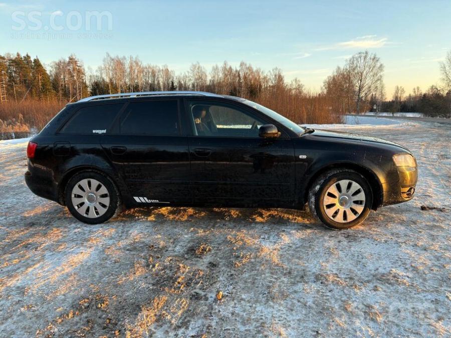 Black Audi A4 2008 in Valmiera, with an engine capacity of 1.90 L and mileage of 243 thousand km for 4000 €, photo 1 on AUTOMOTO.COM.LV