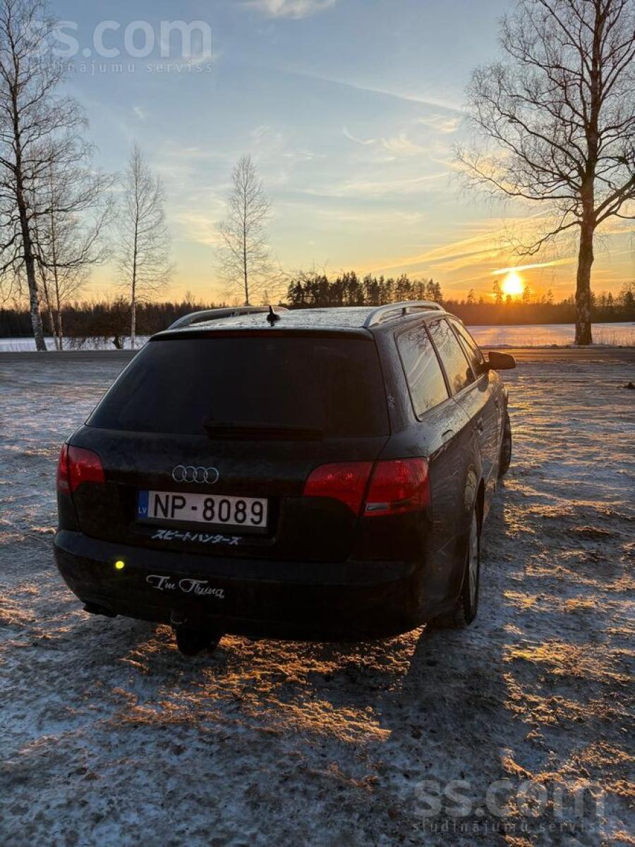 Black Audi A4 2008 in Valmiera, with an engine capacity of 1.90 L and mileage of 243 thousand km for 4000 €, photo 7 on AUTOMOTO.COM.LV
