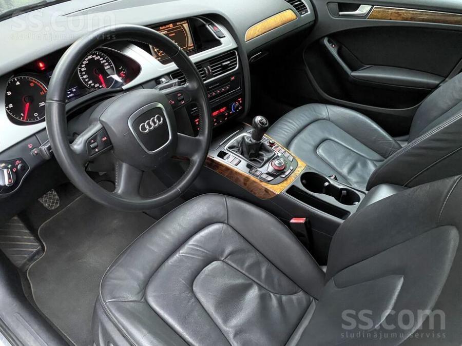 Black Audi A4 2008 in Riga, with an engine capacity of 2.00 L and mileage of 310 thousand km for 5400 €, photo 7 on AUTOMOTO.COM.LV