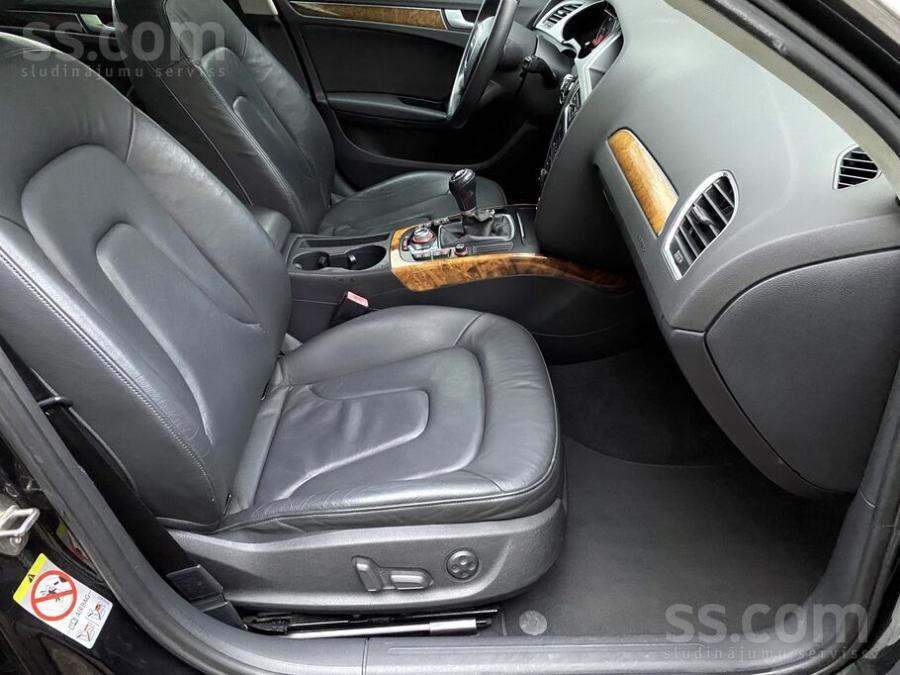 Black Audi A4 2008 in Riga, with an engine capacity of 2.00 L and mileage of 310 thousand km for 5400 €, photo 12 on AUTOMOTO.COM.LV
