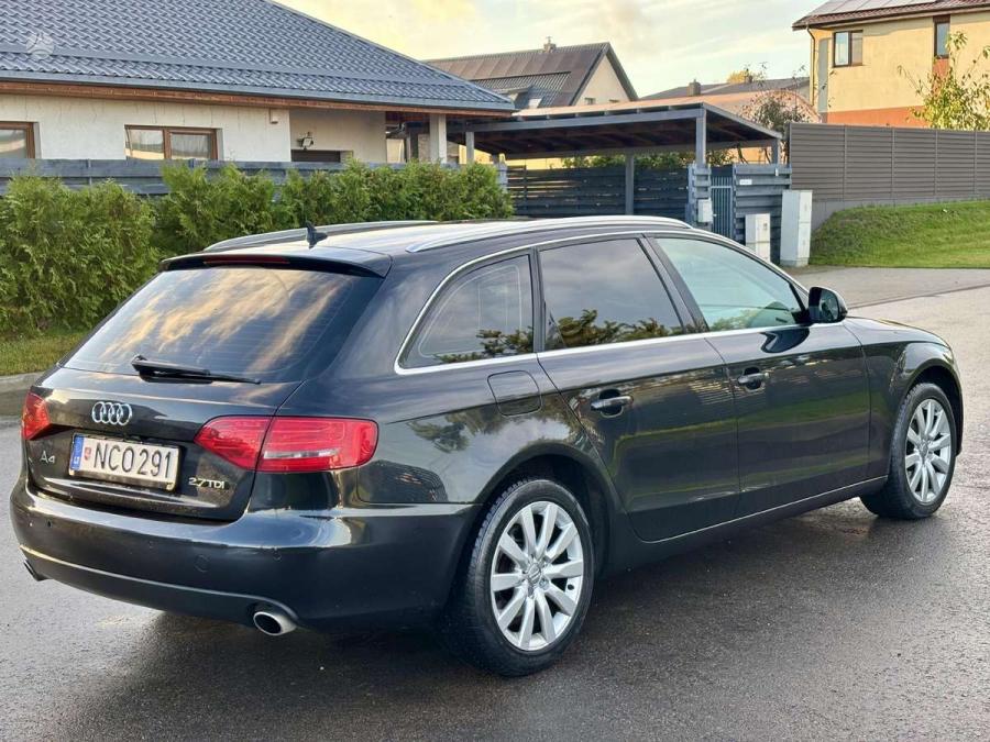 Melns Audi A4 2008 Viļņa, ar dzinēja tilpumu 2.70 L un nobraukumu 280 tūkst. km par 4900 €, foto 5 vietnē AUTOMOTO.COM.LV