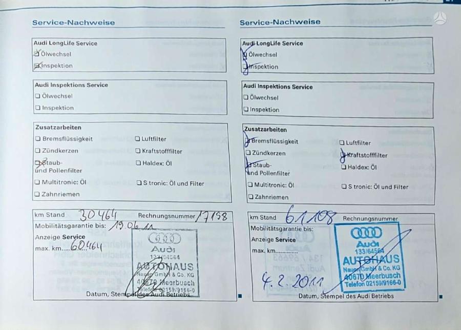Черный Ауди А4 2008 в Мариямполе, объемом двигателя 1.97 л и пробегом 279 тыс. км за 3300 €, фото 24 на AUTOMOTO.COM.LV