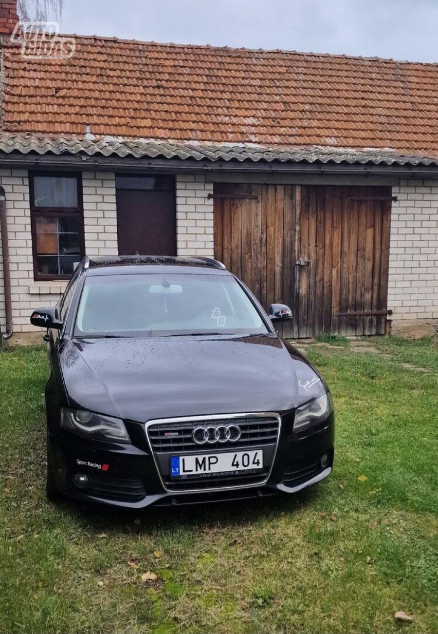 Black Audi A4 2008 in Prienai, with an engine capacity of 2.00 L and mileage of 386 thousand km for 5650 €, photo 3 on AUTOMOTO.COM.LV