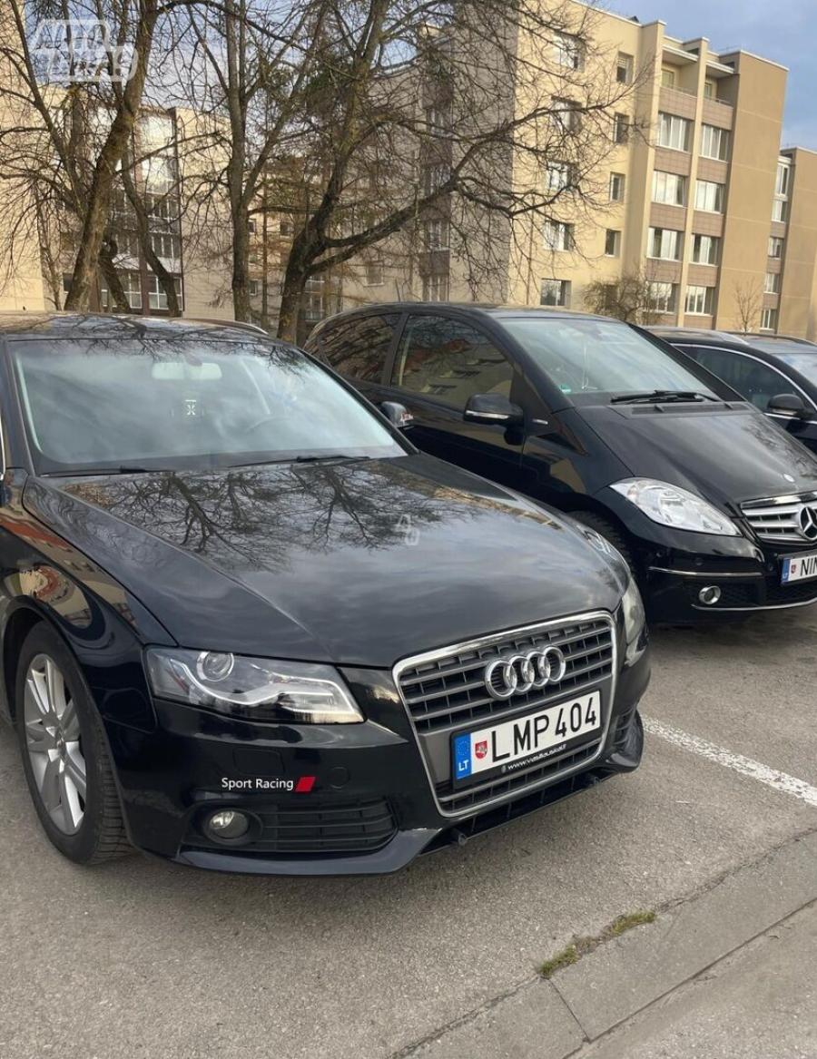 Black Audi A4 2008 in Prienai, with an engine capacity of 2.00 L and mileage of 386 thousand km for 5650 €, photo 9 on AUTOMOTO.COM.LV