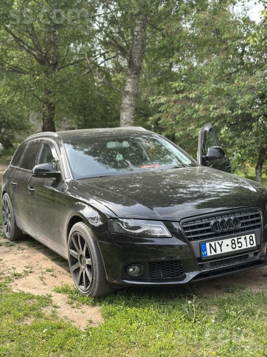 Черный Ауди А4 2008 в Кулдига, объемом двигателя 2.70 л и пробегом 370 тыс. км за 4000 €, фото 1 на AUTOMOTO.COM.LV