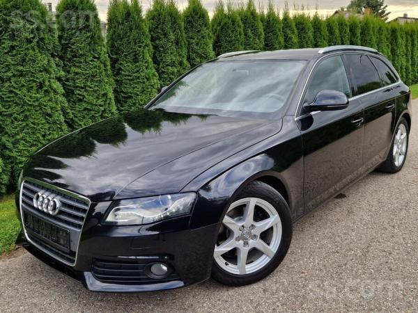 Black Audi A4 2008 in Bauska, with an engine capacity of 2.00 L and mileage of 412 thousand km for 4550 €, photo 1 on AUTOMOTO.COM.LV