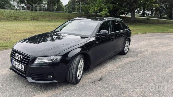 Black Audi A4 2008 in Valmiera, with an engine capacity of 2.00 L and mileage of 327 thousand km for 5100 €, photo 1 on AUTOMOTO.COM.LV