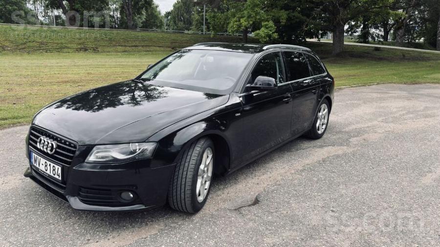 Black Audi A4 2008 in Valmiera, with an engine capacity of 2.00 L and mileage of 327 thousand km for 5100 €, photo 1 on AUTOMOTO.COM.LV