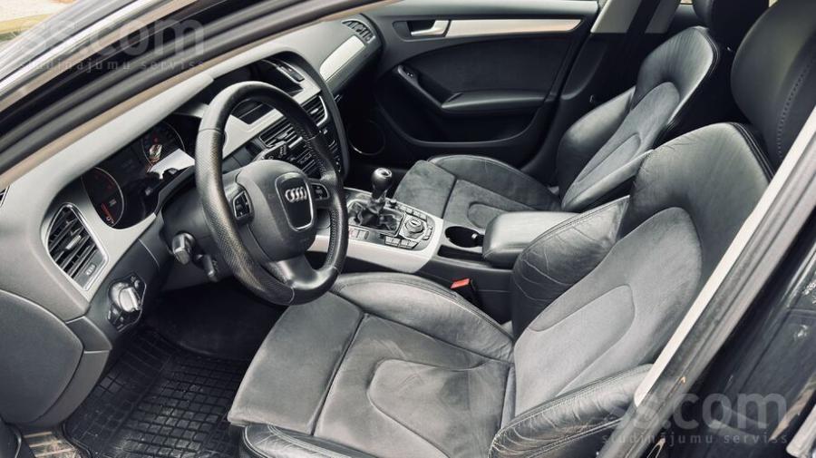 Black Audi A4 2008 in Valmiera, with an engine capacity of 2.00 L and mileage of 327 thousand km for 5100 €, photo 7 on AUTOMOTO.COM.LV