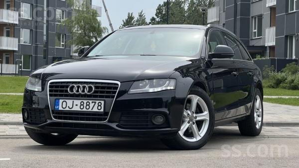 Melns Audi A4 2008 Rīga, ar dzinēja tilpumu 2.00 L un nobraukumu 333 tūkst. km par 4250 €, foto 1 vietnē AUTOMOTO.COM.LV
