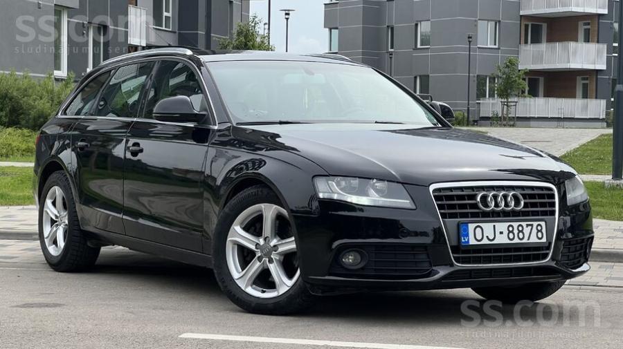 Black Audi A4 2008 in Riga, with an engine capacity of 2.00 L and mileage of 333 thousand km for 4250 €, photo 5 on AUTOMOTO.COM.LV
