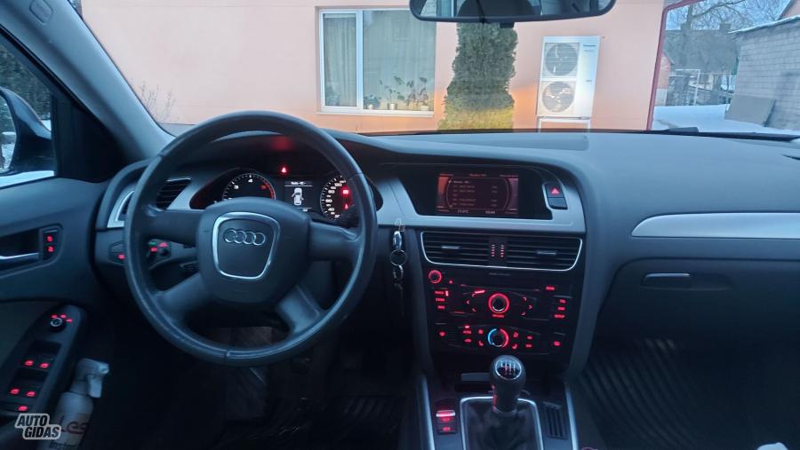 Black Audi A4 2008 in Birzai, with an engine capacity of 2.00 L and mileage of 290 thousand km for 3990 €, photo 7 on AUTOMOTO.COM.LV