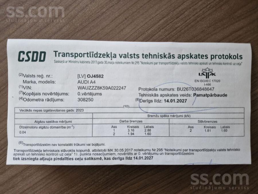 Melns Audi A4 2008 Rīga, ar dzinēja tilpumu 2.00 L un nobraukumu 310 tūkst. km par 5900 €, foto 19 vietnē AUTOMOTO.COM.LV