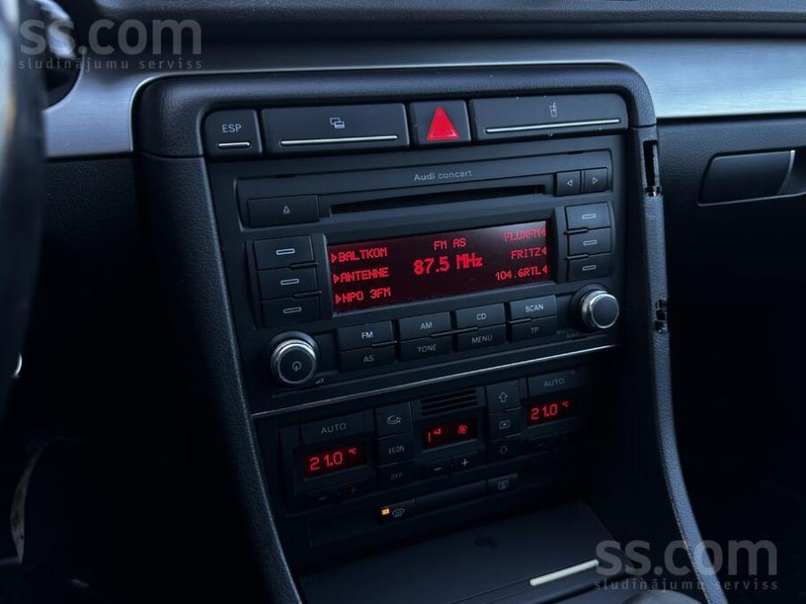 Melns Audi A4 2008 Rīga, ar dzinēja tilpumu 2.00 L un nobraukumu 0 tūkst. km par 4100 €, foto 26 vietnē AUTOMOTO.COM.LV