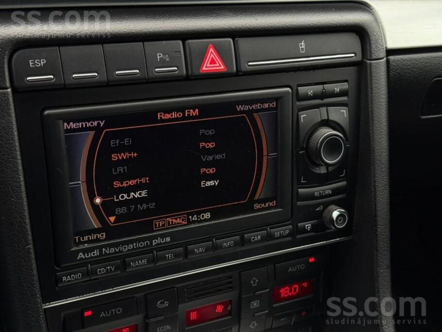 Melns Audi A4 2008 Rīga, ar dzinēja tilpumu 2.00 L un nobraukumu 0 tūkst. km par 1990 €, foto 14 vietnē AUTOMOTO.COM.LV