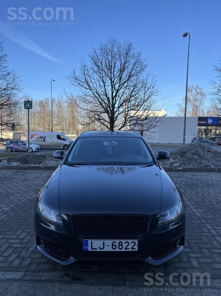 Black Audi A4 2008 in Riga, with an engine capacity of 2.00 L and mileage of 299 thousand km for 5300 €, photo 3 on AUTOMOTO.COM.LV