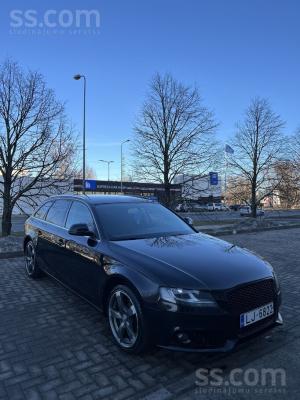 Black Audi A4 2008 in Riga, with an engine capacity of 2.00 L and mileage of 299 thousand km for 5300 €, photo 4 on AUTOMOTO.COM.LV