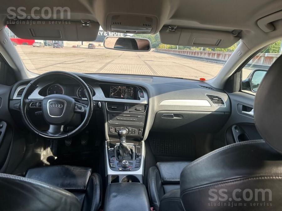 Black Audi A4 2008 in Riga, with an engine capacity of 2.00 L and mileage of 278 thousand km for 3750 €, photo 9 on AUTOMOTO.COM.LV