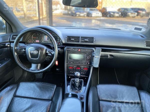 Black Audi A4 2008 in Riga, with an engine capacity of 2.00 L and mileage of 376 thousand km for 1800 €, photo 7 on AUTOMOTO.COM.LV
