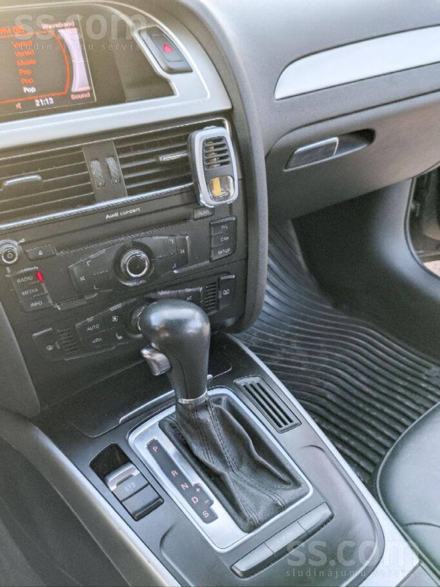 Black Audi A4 2008 in Riga, with an engine capacity of 2.00 L and mileage of 194 thousand km for 5900 €, photo 8 on AUTOMOTO.COM.LV