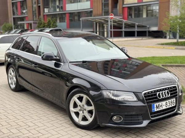 Black Audi A4 2008 in Riga, with an engine capacity of 2.00 L and mileage of 376 thousand km for 4690 €, photo 1 on AUTOMOTO.COM.LV