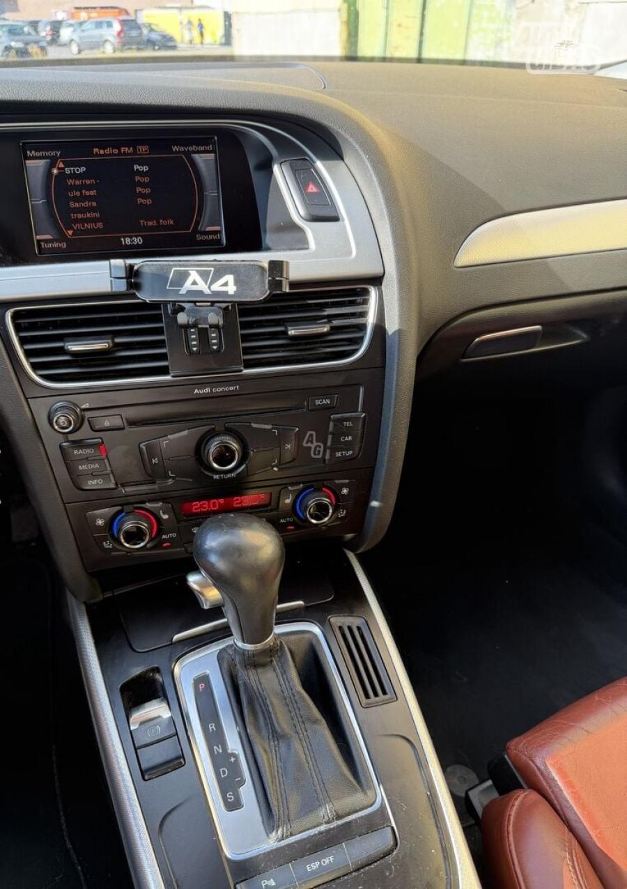 Melns Audi A4 2008 Viļņa, ar dzinēja tilpumu 1.80 L un nobraukumu 220 tūkst. km par 4400 €, foto 12 vietnē AUTOMOTO.COM.LV