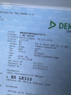Melns Audi A4 2008 Viļņa, ar dzinēja tilpumu 1.80 L un nobraukumu 220 tūkst. km par 4400 €, foto 15 vietnē AUTOMOTO.COM.LV