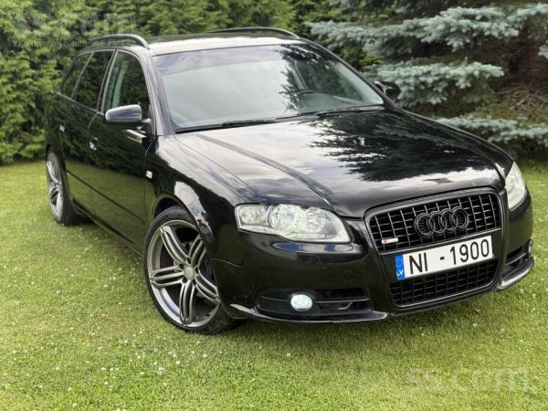 Black Audi A4 2008 in Riga, with an engine capacity of 2.00 L and mileage of 248 thousand km for 4450 €, photo 1 on AUTOMOTO.COM.LV