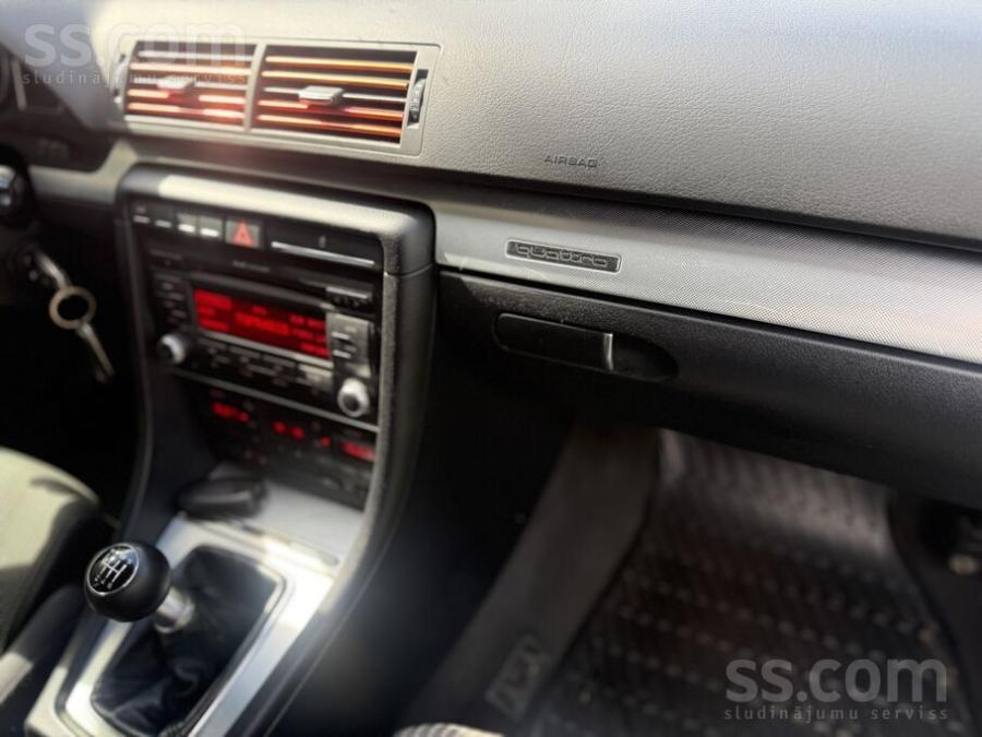 Melns Audi A4 2008 Rīga, ar dzinēja tilpumu 2.00 L un nobraukumu 248 tūkst. km par 4450 €, foto 16 vietnē AUTOMOTO.COM.LV
