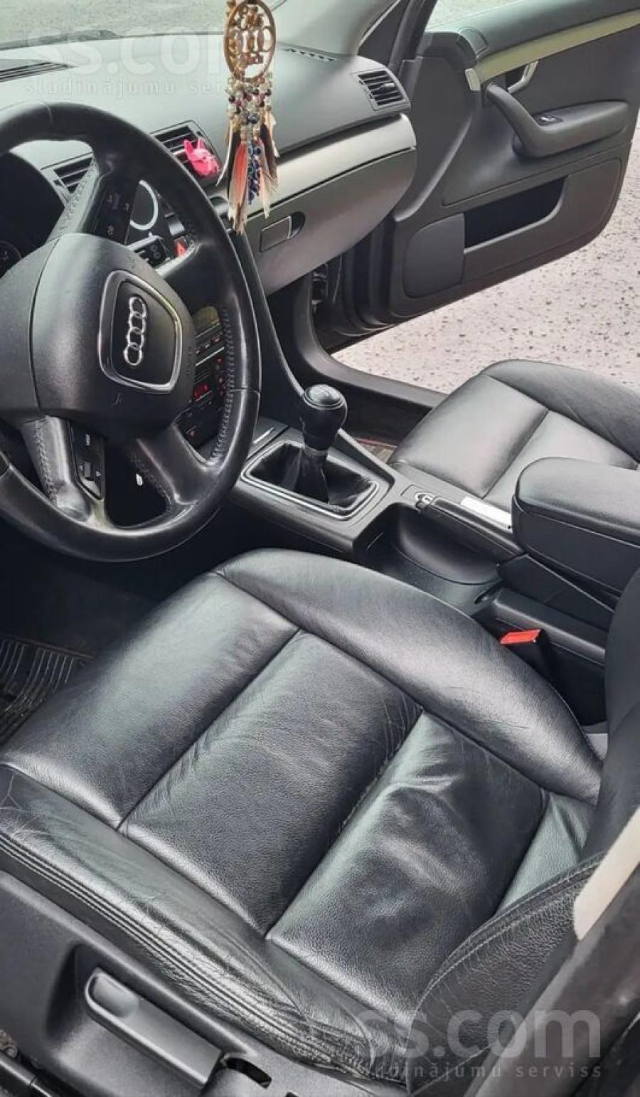Black Audi A4 2008 in Talsi, with an engine capacity of 2.00 L and mileage of 327 thousand km for 3500 €, photo 5 on AUTOMOTO.COM.LV