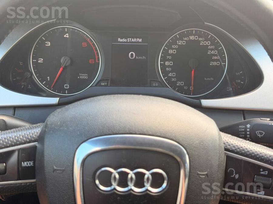 Black Audi A4 2008 in Rezekne, with an engine capacity of 2.70 L and mileage of 320 thousand km for 4900 €, photo 11 on AUTOMOTO.COM.LV