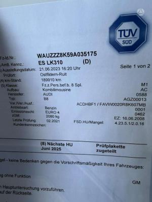 Melns Audi A4 2008 Viļņa, ar dzinēja tilpumu 1.80 L un nobraukumu 221 tūkst. km par 4100 €, foto 15 vietnē AUTOMOTO.COM.LV
