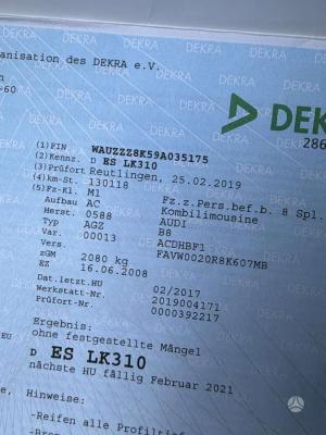 Melns Audi A4 2008 Viļņa, ar dzinēja tilpumu 1.80 L un nobraukumu 221 tūkst. km par 4100 €, foto 17 vietnē AUTOMOTO.COM.LV
