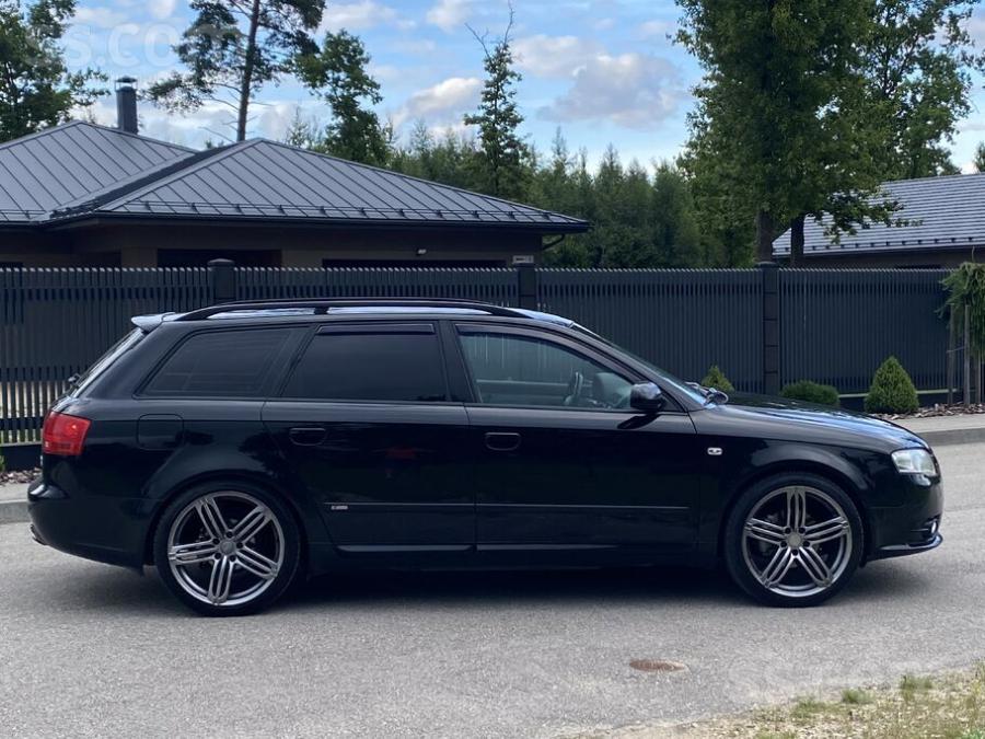 Black Audi A4 2008 in Riga, with an engine capacity of 2.00 L and mileage of 246 thousand km for 3950 €, photo 8 on AUTOMOTO.COM.LV