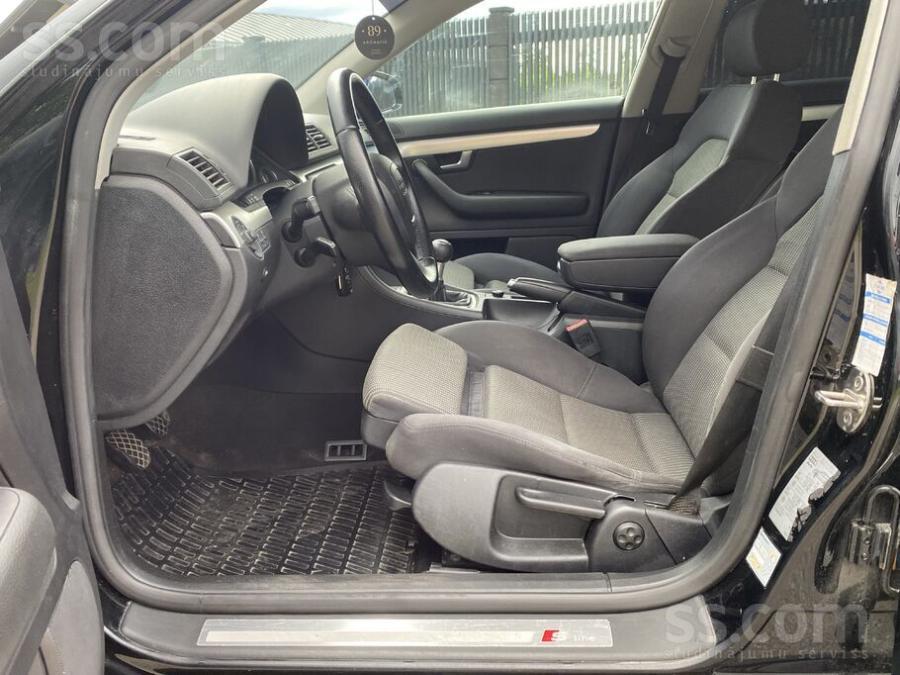 Black Audi A4 2008 in Riga, with an engine capacity of 2.00 L and mileage of 246 thousand km for 3950 €, photo 18 on AUTOMOTO.COM.LV