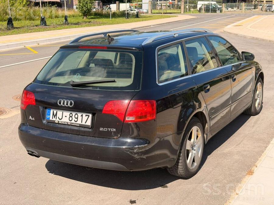 Black Audi A4 2008 in Riga, with an engine capacity of 2.00 L and mileage of 383 thousand km for 1490 €, photo 8 on AUTOMOTO.COM.LV