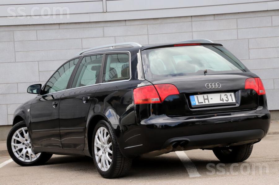 Black Audi A4 2008 in Tukums, with an engine capacity of 2.00 L and mileage of 0 thousand km for 2500 €, photo 5 on AUTOMOTO.COM.LV