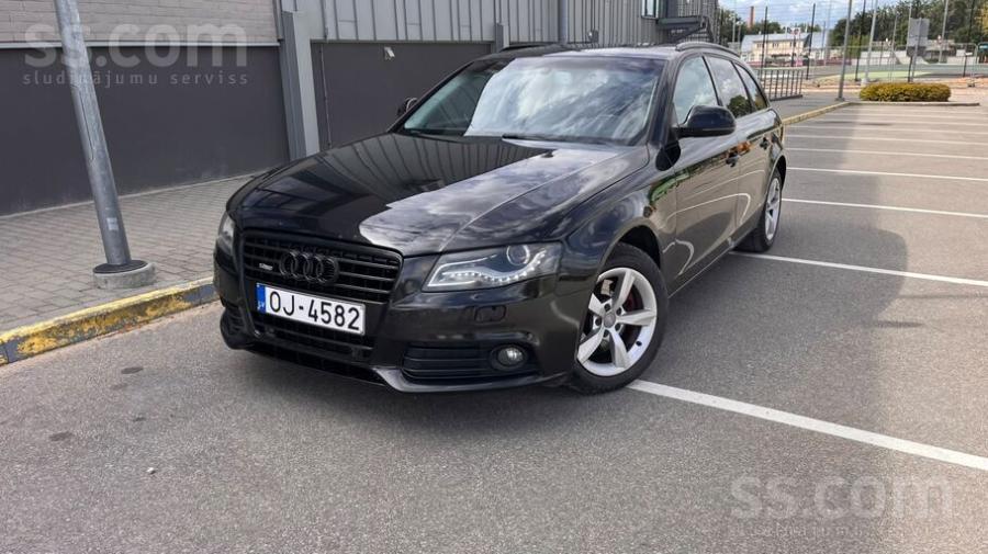 Black Audi A4 2008 in Cesis, with an engine capacity of 2.00 L and mileage of 310 thousand km for 5650 €, photo 1 on AUTOMOTO.COM.LV