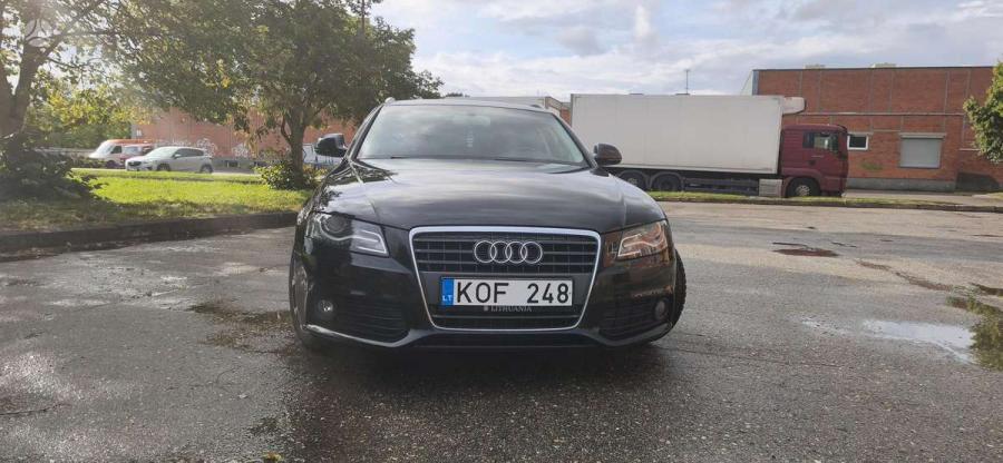 Melns Audi A4 2008 Šauļi, ar dzinēja tilpumu 2.00 L un nobraukumu 307 tūkst. km par 4888 €, foto 9 vietnē AUTOMOTO.COM.LV
