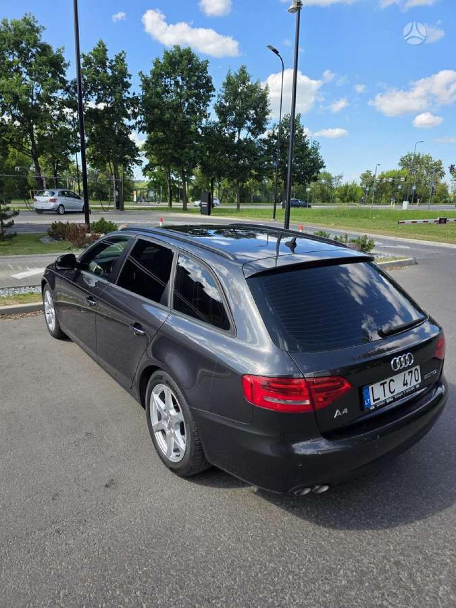 Melns Audi A4 2008 Kauņa, ar dzinēja tilpumu 1.97 L un nobraukumu 220 tūkst. km par 5900 €, foto 1 vietnē AUTOMOTO.COM.LV