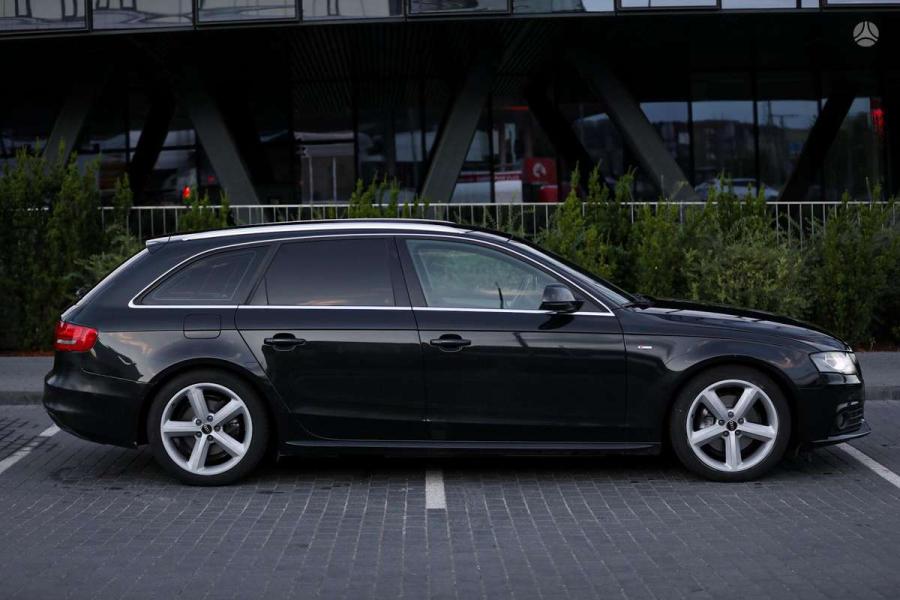 Black Audi A4 2008 in Vilnius, with an engine capacity of 1.97 L and mileage of 301 thousand km for 4500 €, photo 6 on AUTOMOTO.COM.LV
