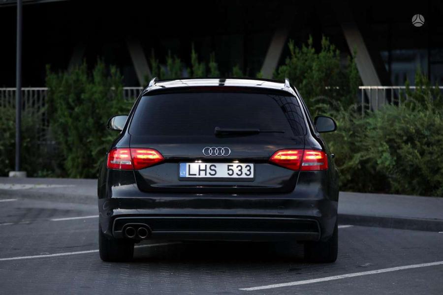 Black Audi A4 2008 in Vilnius, with an engine capacity of 1.97 L and mileage of 301 thousand km for 4500 €, photo 8 on AUTOMOTO.COM.LV