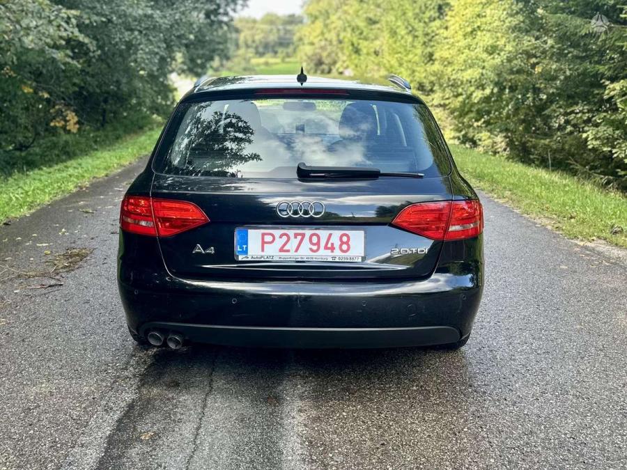 Black Audi A4 2008 in Kaunas, with an engine capacity of 1.97 L and mileage of 311 thousand km for 4850 €, photo 6 on AUTOMOTO.COM.LV