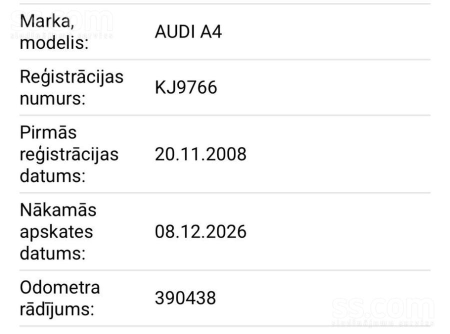 Melns Audi A4 2008 Rīga, ar dzinēja tilpumu 2.00 L un nobraukumu 391 tūkst. km par 3990 €, foto 23 vietnē AUTOMOTO.COM.LV