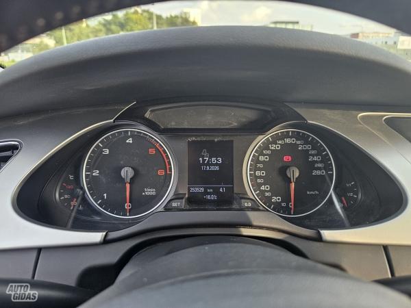 Black Audi A4 2008 in Vilnius, with an engine capacity of 2.00 L and mileage of 254 thousand km for 3800 €, photo 10 on AUTOMOTO.COM.LV