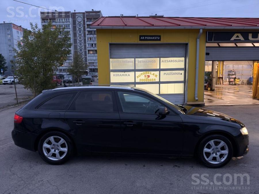 Black Audi A4 2008 in Riga, with an engine capacity of 2.00 L and mileage of 332 thousand km for 2690 €, photo 4 on AUTOMOTO.COM.LV