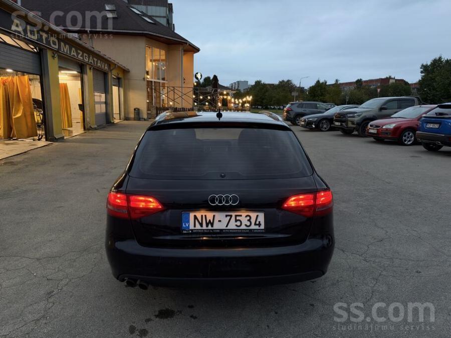 Black Audi A4 2008 in Riga, with an engine capacity of 2.00 L and mileage of 332 thousand km for 2690 €, photo 5 on AUTOMOTO.COM.LV