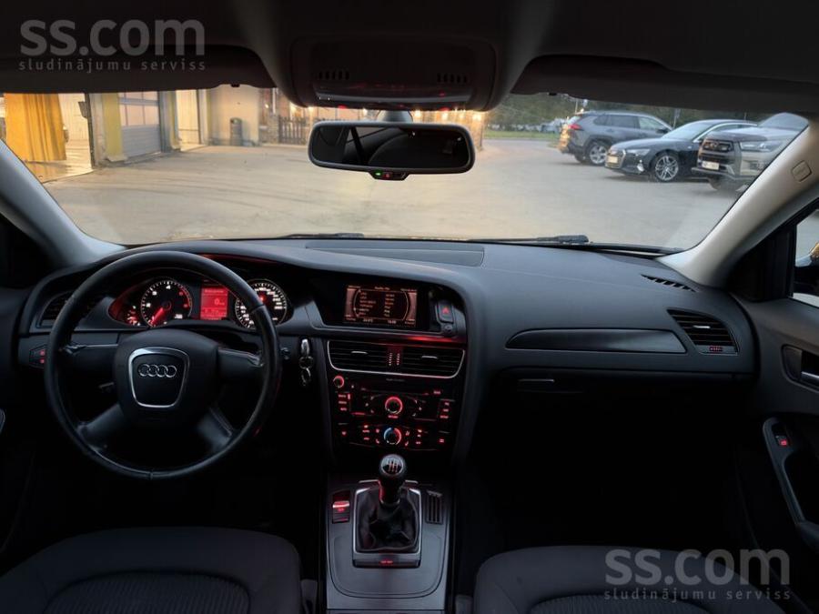 Black Audi A4 2008 in Riga, with an engine capacity of 2.00 L and mileage of 332 thousand km for 2690 €, photo 6 on AUTOMOTO.COM.LV