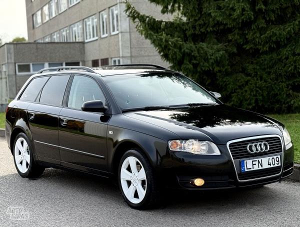 Audi A4 2008 in Kaunas on AUTOMOTO.COM.LV Black Audi A4 2008 in Kaunas, with an engine capacity of 2.00 L and mileage of 299 thousand km for 3000 €, photo 1 on AUTOMOTO.COM.LV