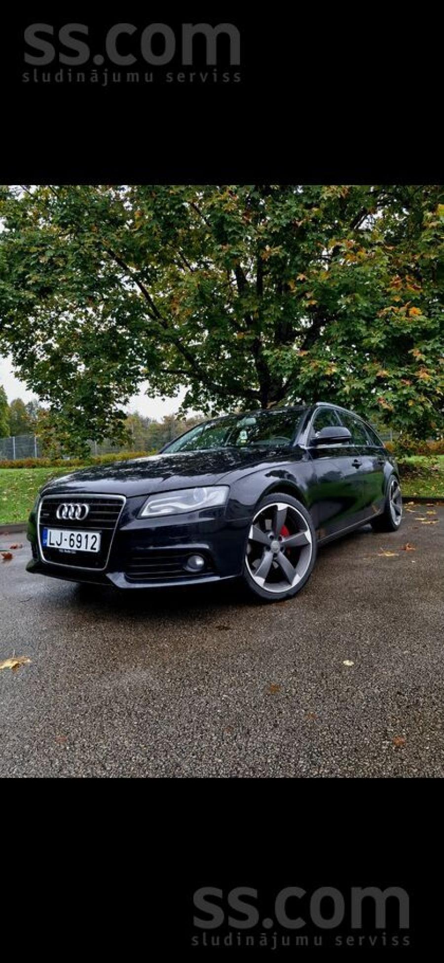 Melns Audi A4 2008 Krāslava, ar dzinēja tilpumu 3.00 L un nobraukumu 323 tūkst. km par 5500 €, foto 1 vietnē AUTOMOTO.COM.LV